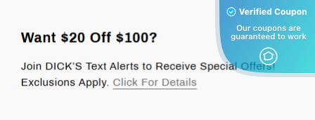 25% Off Dick's Sporting Goods Coupons & Coupon Codes - March 2025