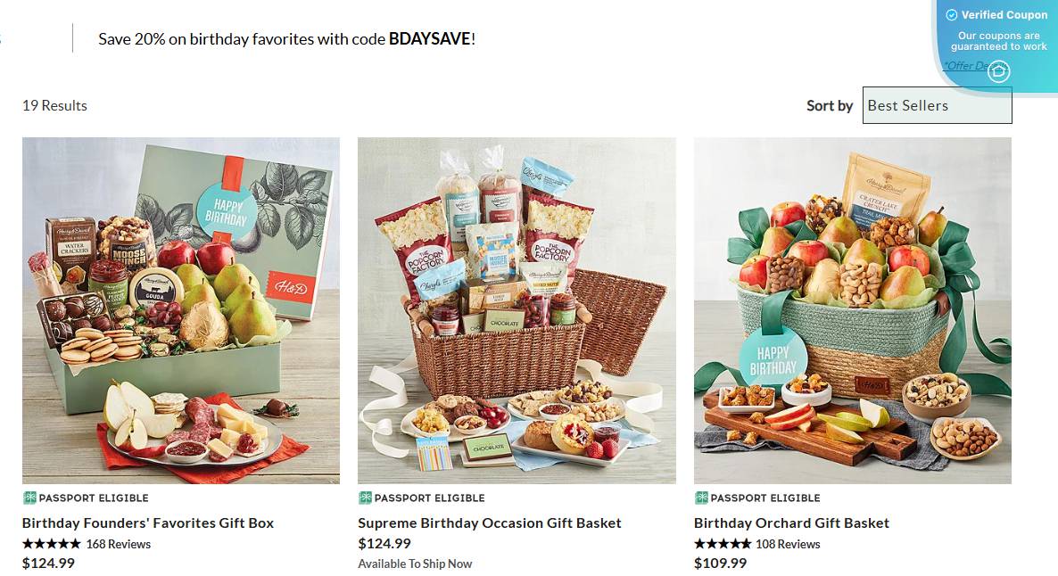 25% Off Harry and David Coupons & Promo Codes - March 2025