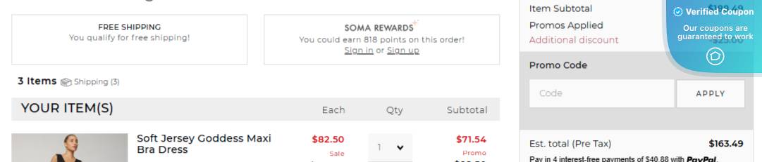 70% Off Soma Coupons & Discounts + 1% Cash Back - April