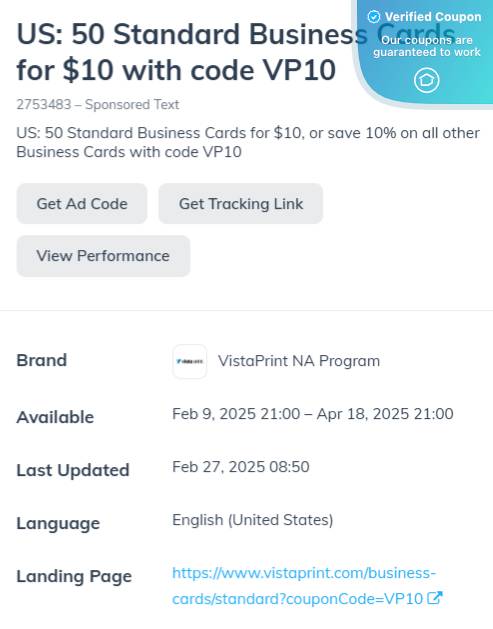 30% Off Vistaprint Coupons & Promo Codes - March 2025