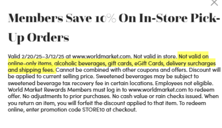 30% Off World Market Coupons & Promo Codes - March 2025