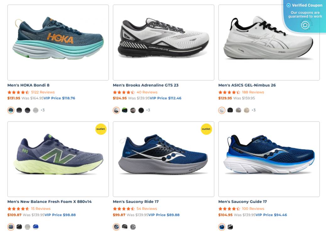 20% Off Road Runner Sports Coupons & Discounts - April 2025