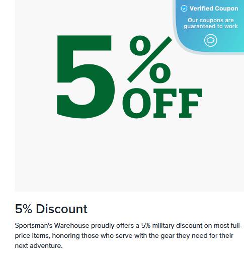 15% Off Sportsman's Warehouse Coupons & Promo Codes - March 2025