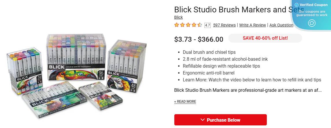 25% Off Blick Coupons & Promo Codes - March 2025