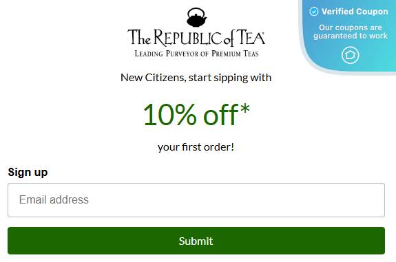 40% Off Republic of Tea Coupons & Coupon Codes - March 2025