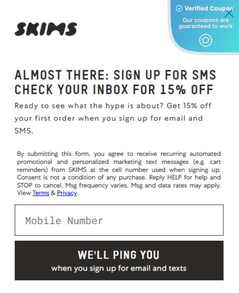 15% Off Skims Coupons & Discount Codes - March 2025