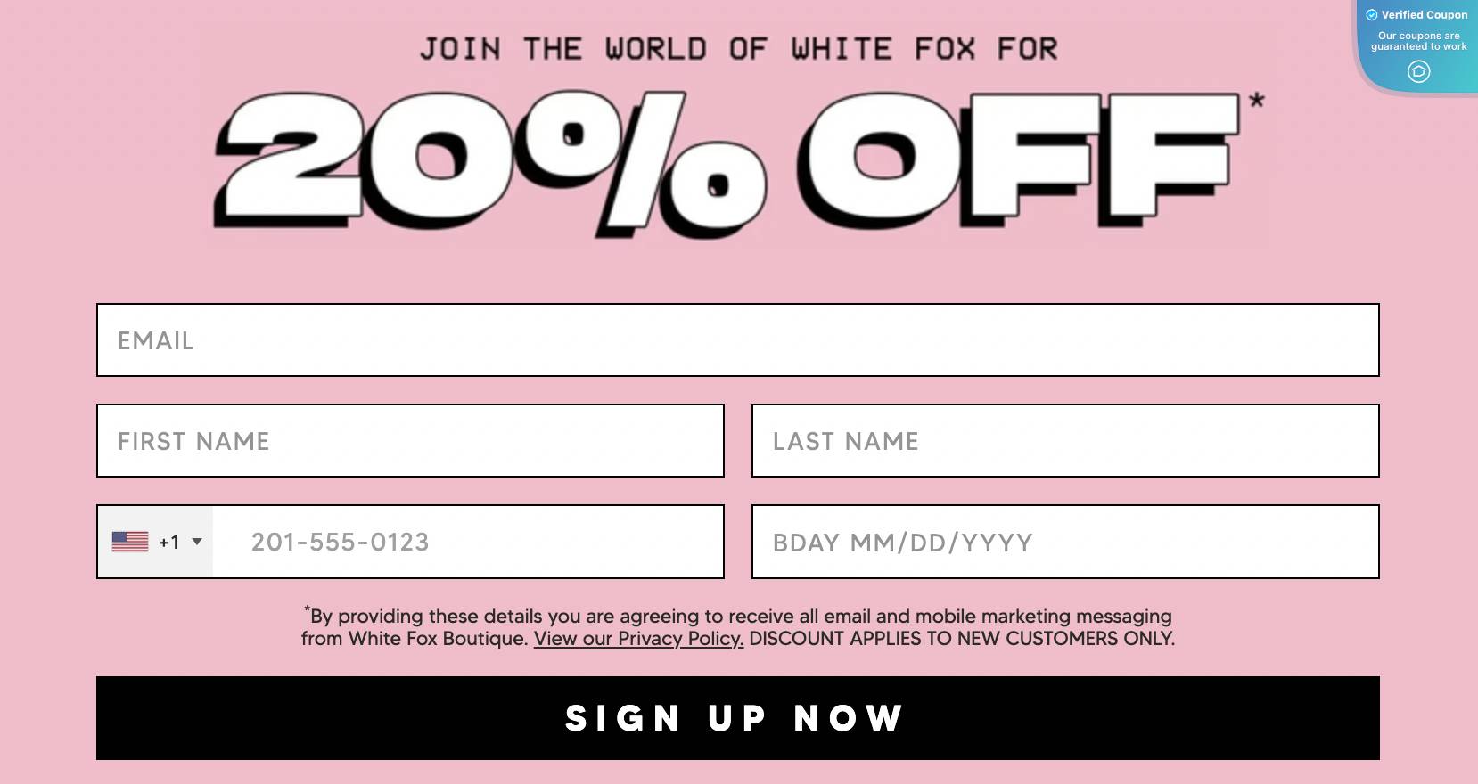 35% Off White Fox Coupons & Discount Codes - March 2025