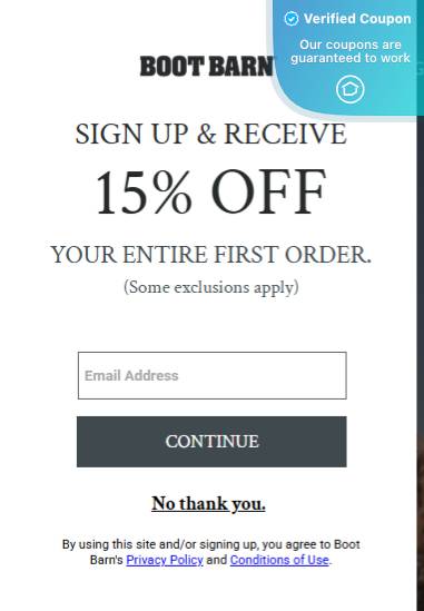 20% Off Boot Barn Coupons & Promo Codes - March 2025