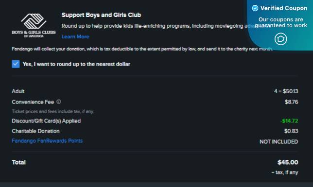 15% Off Fandango Coupons & Promo Codes - April 2025