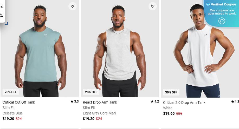 20% Off Gymshark Coupons & Discount Codes - March 2025