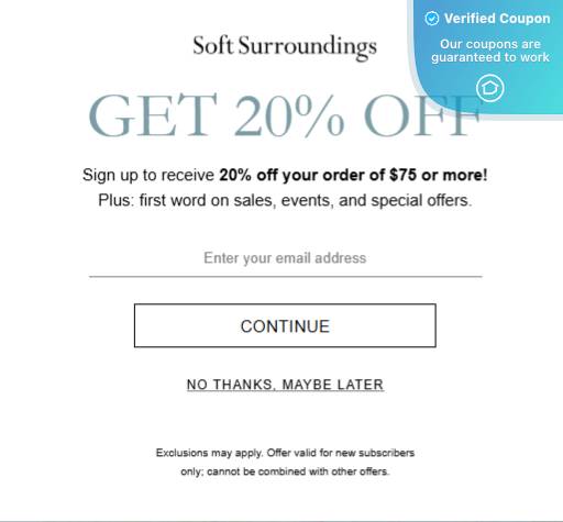 25% Off Soft Surroundings Coupons & Promo Codes - March 2025