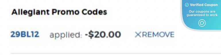 20% Off Allegiant Air Coupons & Coupon Codes - March 2025