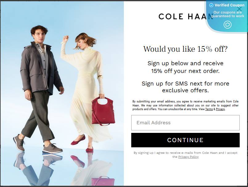 25% Off Cole Haan Coupons & Promo Codes - March 2025