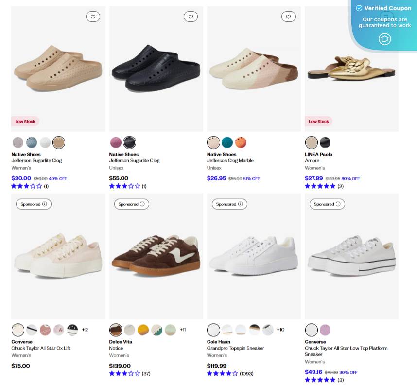 Zappos Coupons & Promo Codes - April 2025