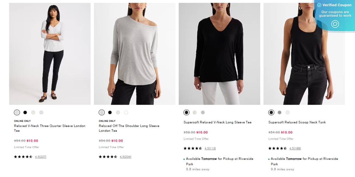 30% Off Express Coupons & Promo Codes - March 2025