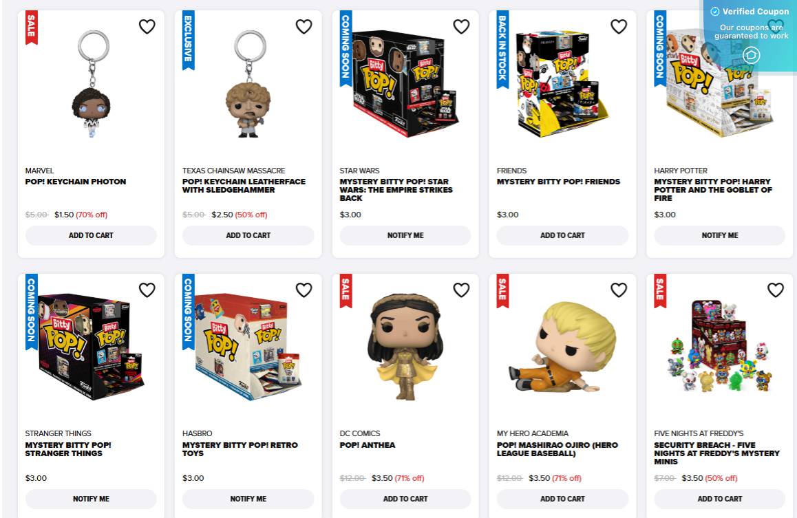 40% Off Funko Coupons & Discount Codes - April 2025