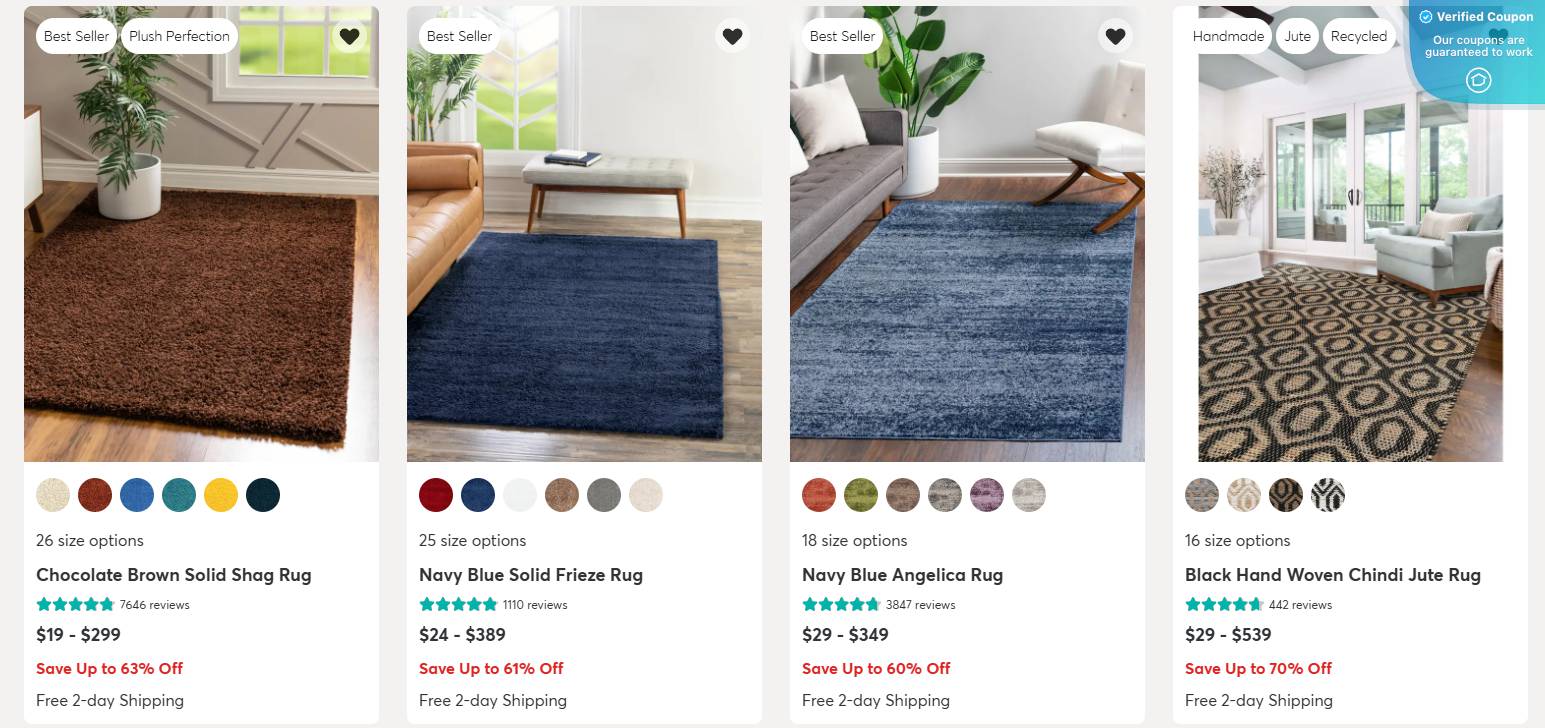 80% Off Rugs.com Coupons & Promo Codes - May 2025