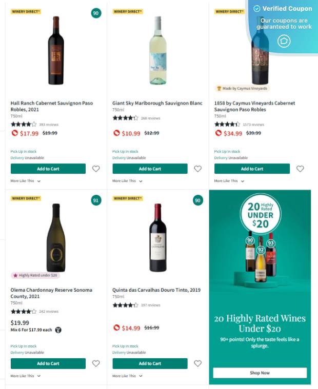 20% Off Total Wine Coupons & Promo Codes - March 2025