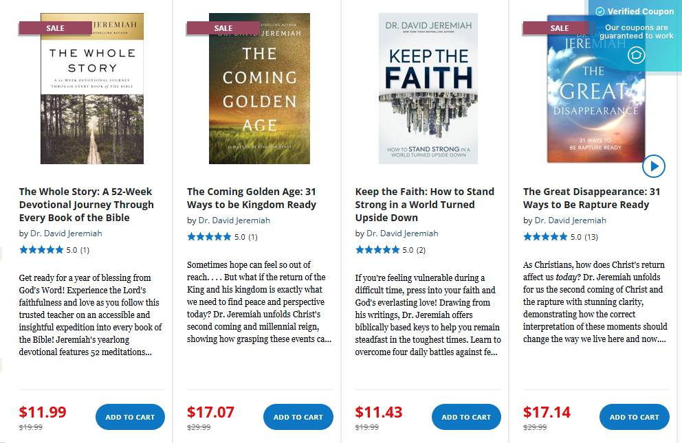 40% Off Christian Book Coupons & Promo Codes - March 2025