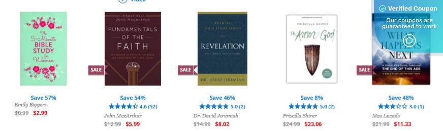 40% Off Christian Book Coupons & Promo Codes - March 2025