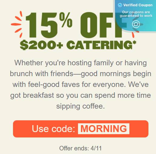 15% Off Panera Coupons & Coupon Codes - March 2025