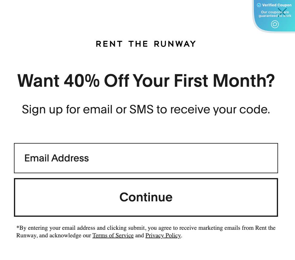50% Off Rent The Runway Coupons & Promo Codes - March 2025