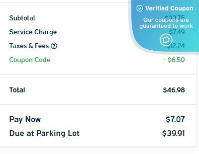 $6 Off Airport Parking Reservations Coupons & Promo Codes