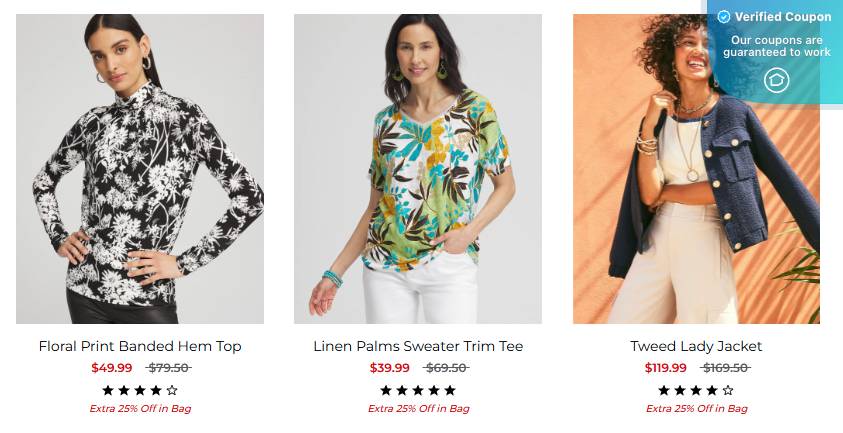 25% Off Chico's Coupons & Promo Codes - April 2025