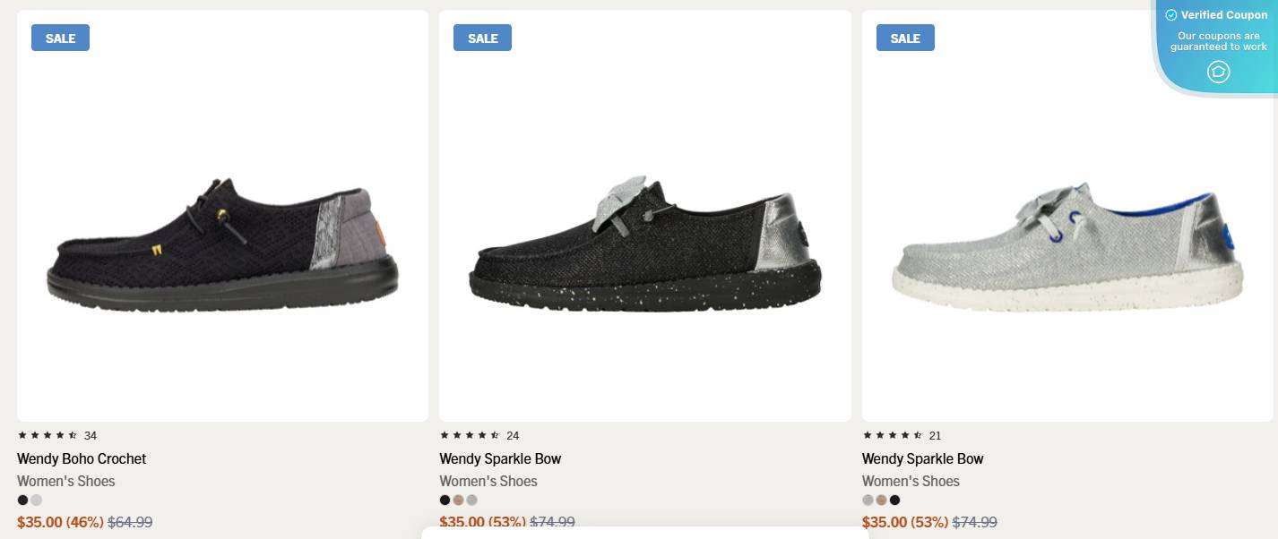 40% Off Hey Dude Coupons & Discount Codes - March 2025