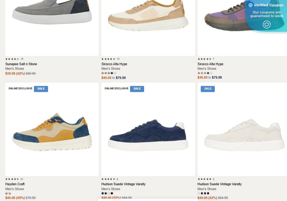 40% Off Hey Dude Coupons & Discount Codes - March 2025