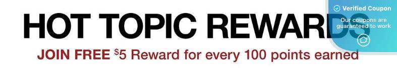 50% Off Hot Topic Coupons & Promo Codes - April 2025