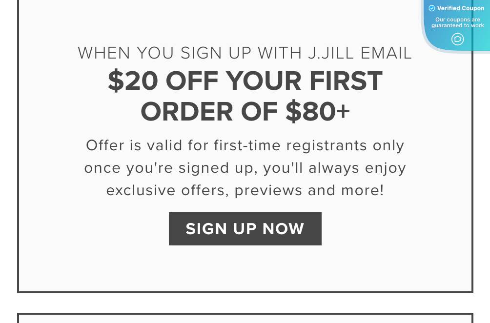 50% Off JJill Coupons & Promo Codes + 4.5% Cash Back
