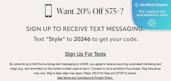 25% Off Soft Surroundings Coupons & Promo Codes - March 2025