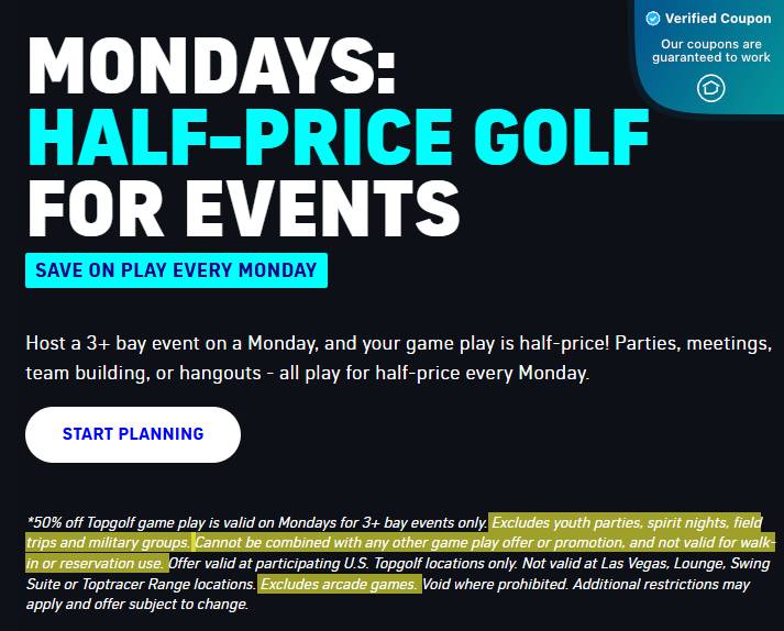 50% Off Top Golf Coupons & Promo Codes - April 2025