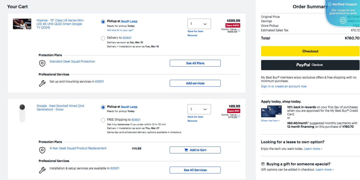 15% Off Best Buy Coupons & Discount Codes - March 2025