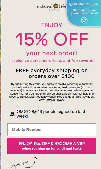 20% Off Natural Life Coupons & Promo Codes - March 2025