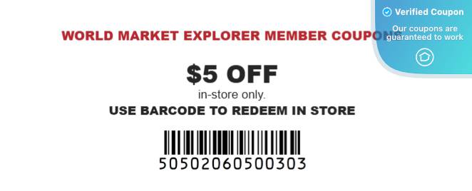 30% Off World Market Coupons & Promo Codes - March 2025