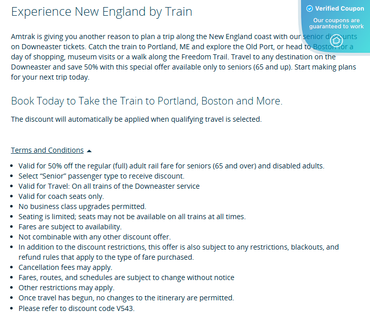 50% Off Amtrak Coupons & Discount Codes - March 2025