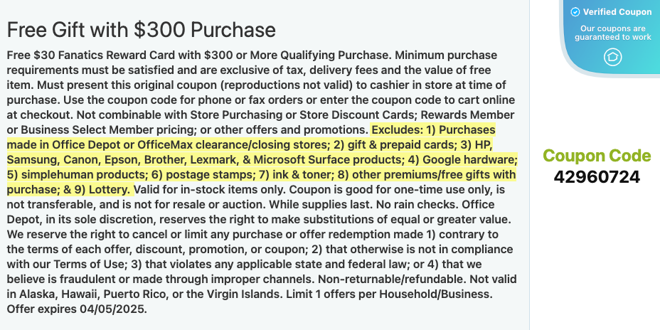 25% Off Office Depot Coupons & Promo Codes + 2% Cash Back