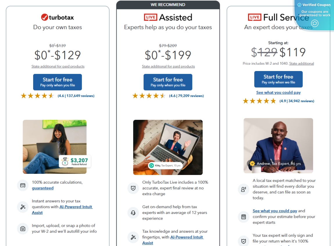 30% Off TurboTax Coupons & Discount Codes - April 2025