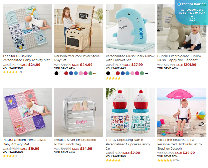 25% Off Personalization Mall Coupons & Codes - April 2025