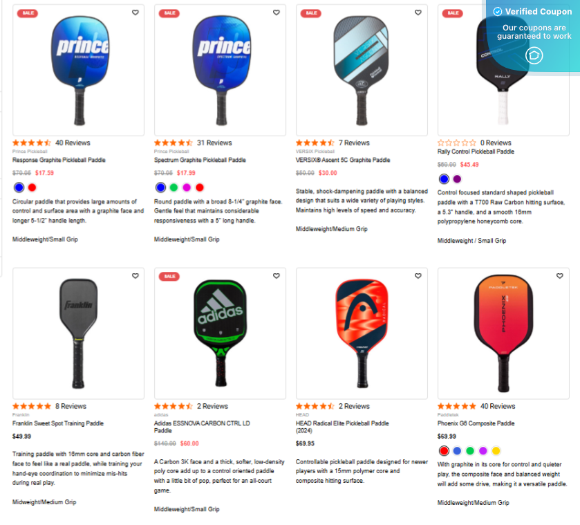 10% Off Pickleball Central Coupons & Coupon Codes - March 2025
