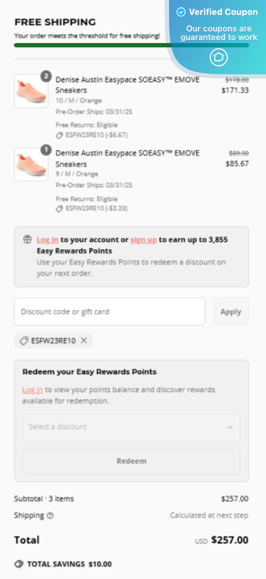 40% Off Easy Spirit Coupons & Discount Codes - March 2025