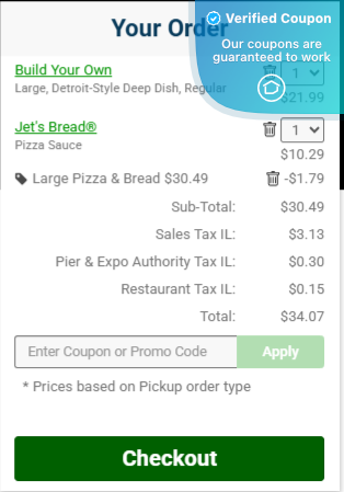 15% Off Jet's Pizza Coupons & Coupon Codes - March 2025