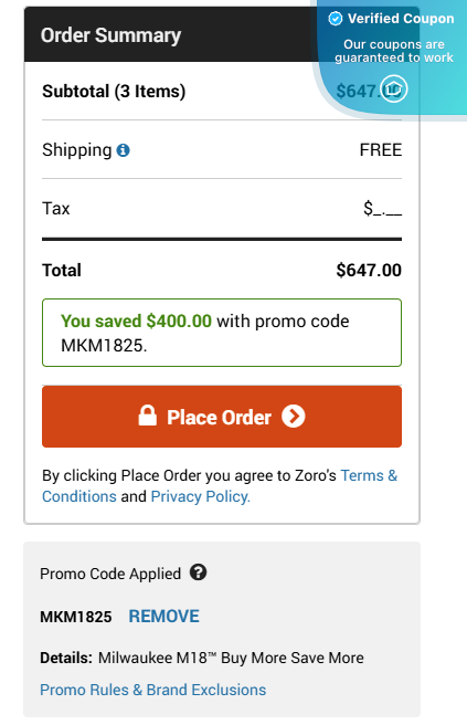 15% Off Zoro Coupons & Promo Codes - April 2025