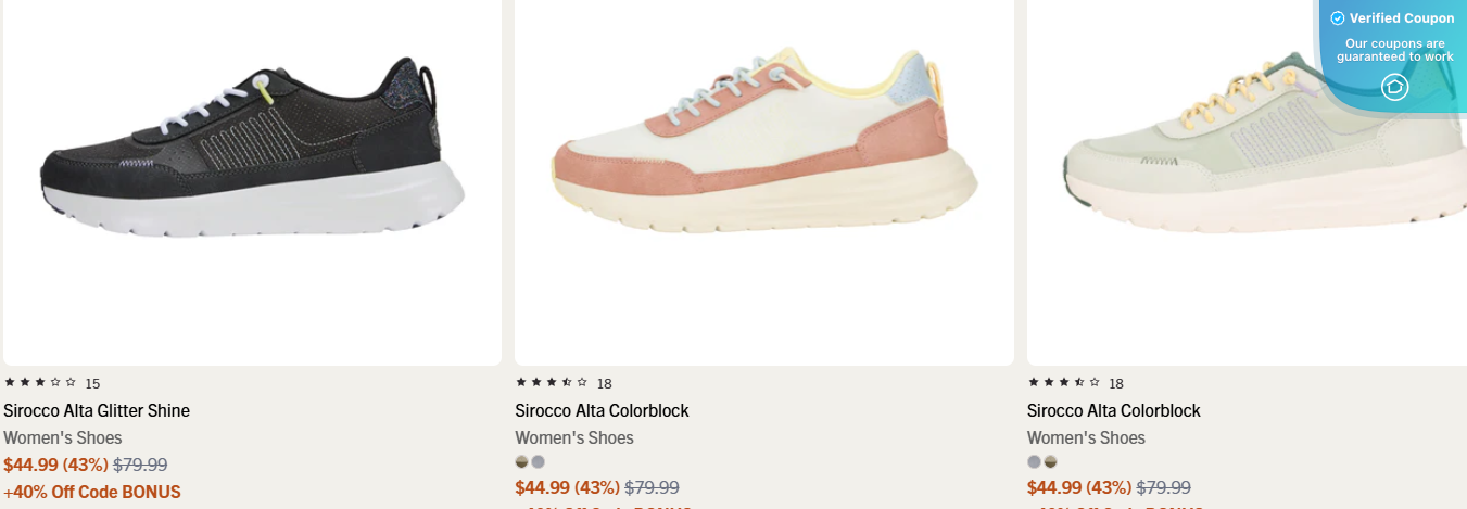 40% Off Hey Dude Coupons & Discount Codes - March 2025