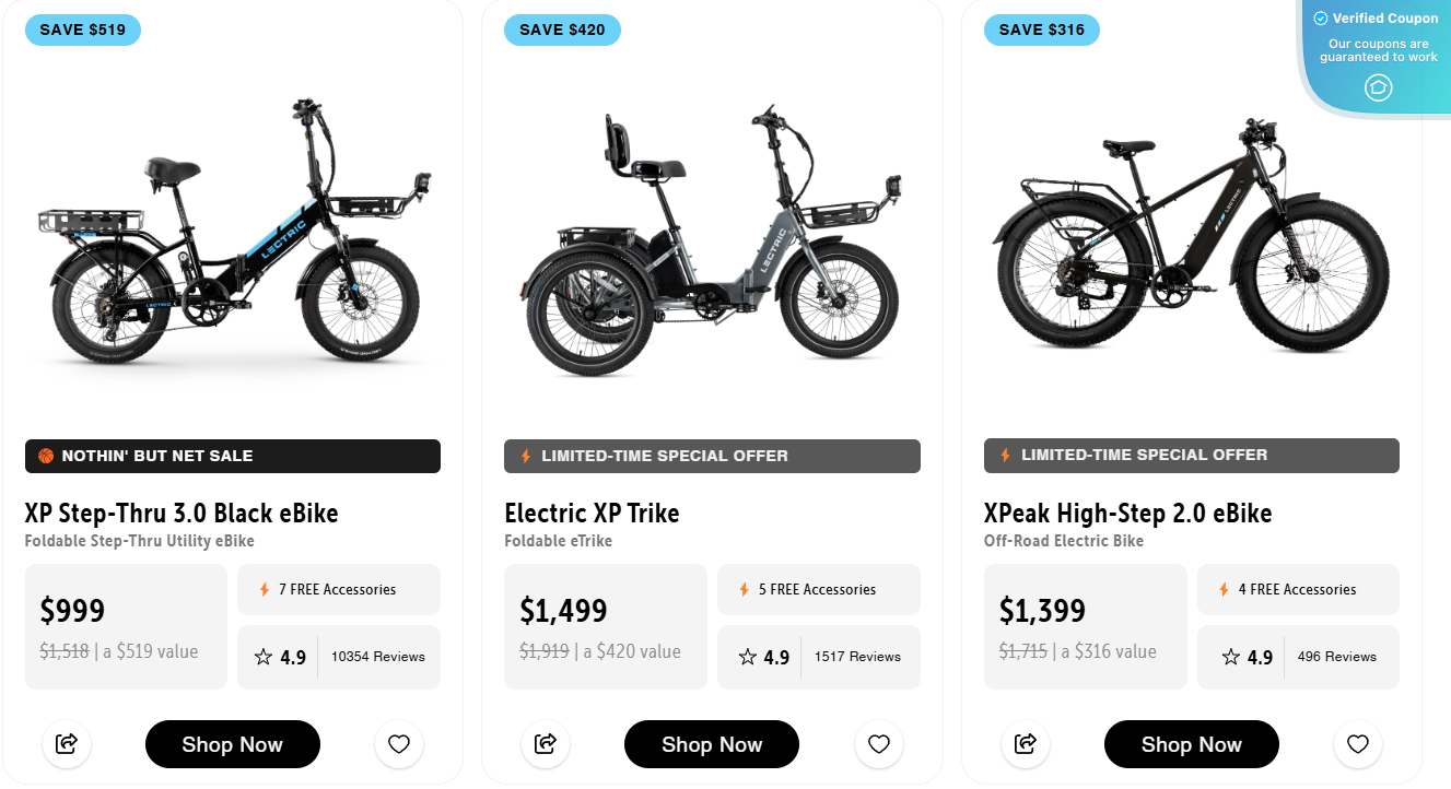 10% Off Lectric eBikes Coupons & Discount Codes - March 2025