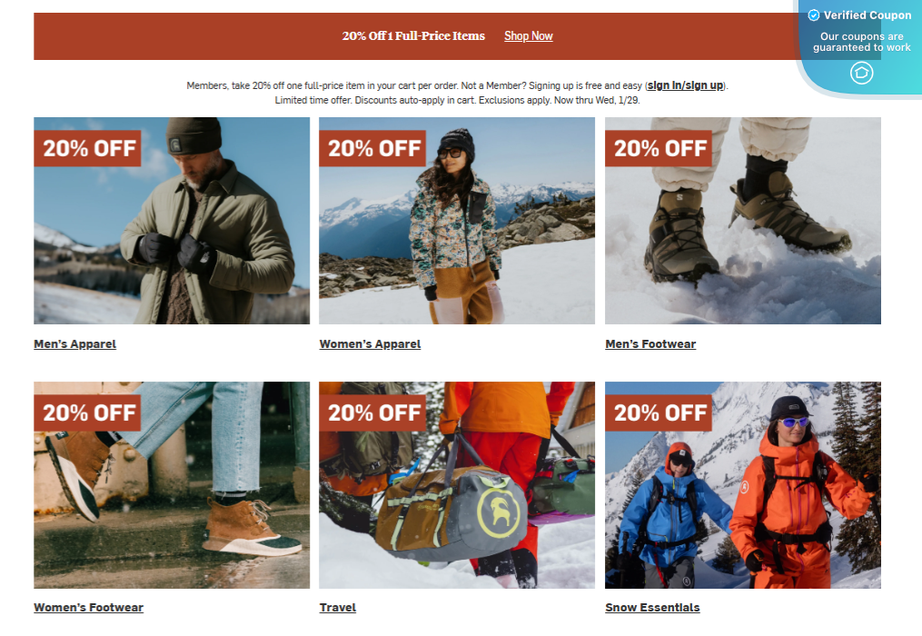 20% Off Backcountry Coupons & Promo Codes + 1% Cash Back