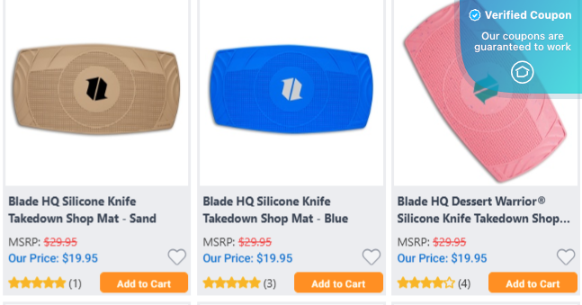Blade HQ Coupons: Save $59 w/2025 Coupon Codes