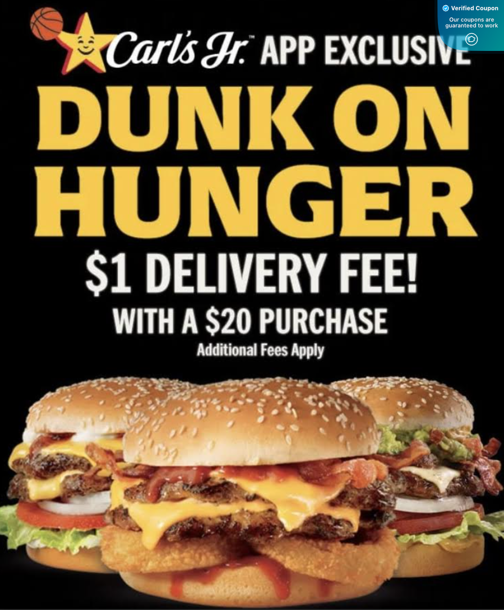 50% Off Carl's Jr Coupons, Specials & Deals - April 2025